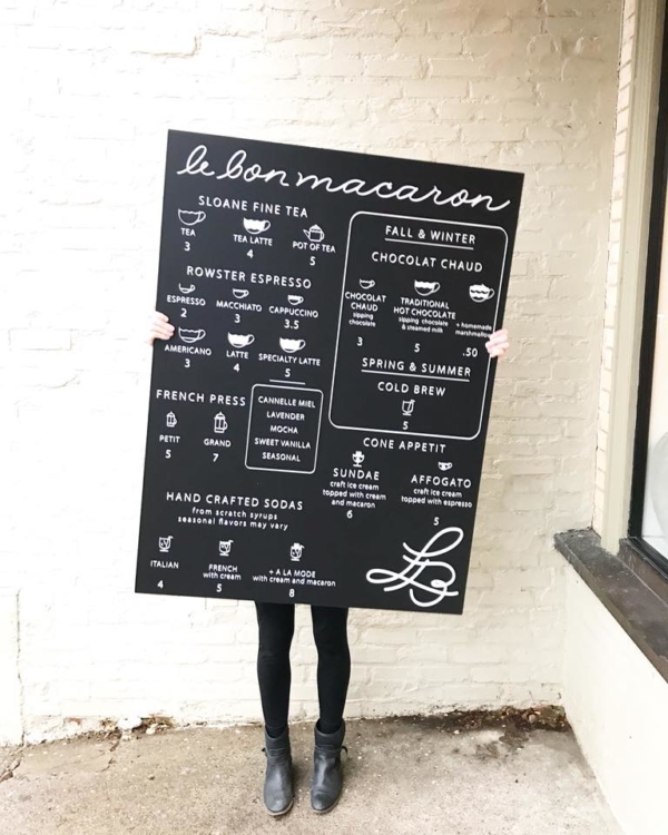 MENU - Le Bon Macaron